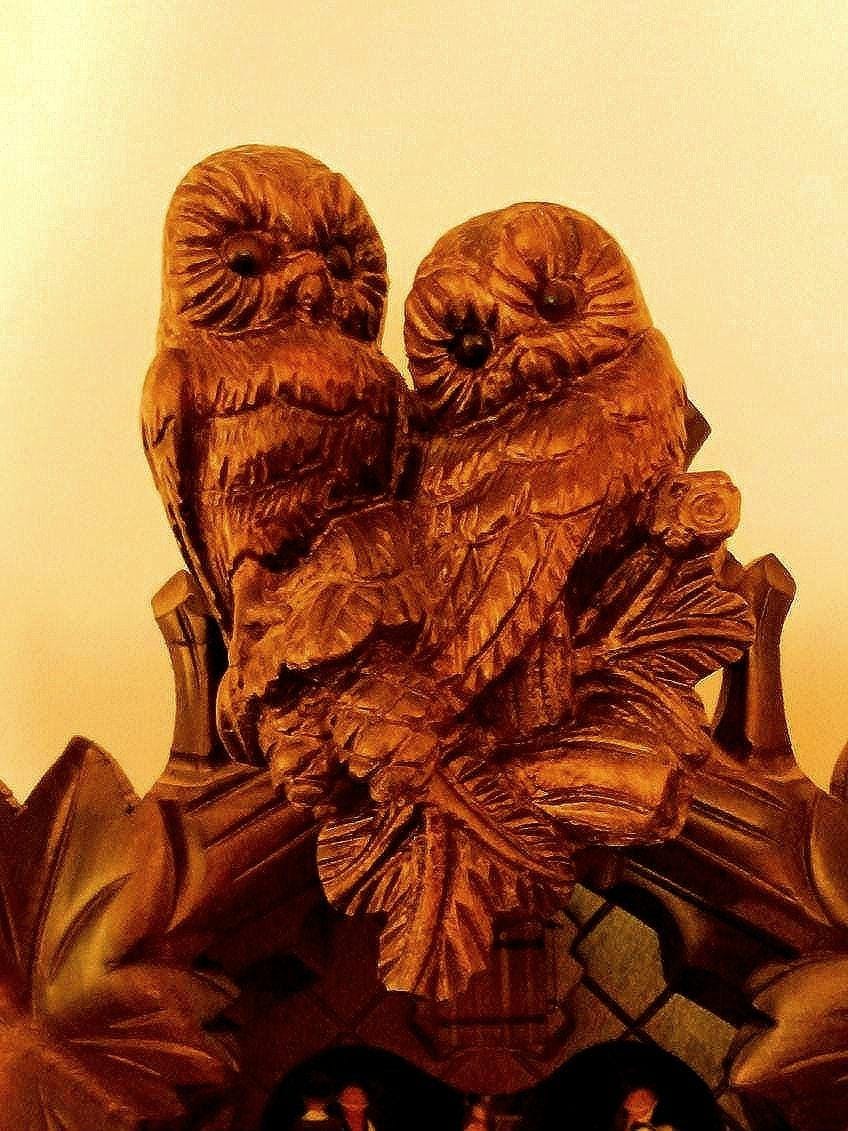 Vintage 1990s Adolf Herr Handcrafted Wooden Musical Cuckoo Clock House ...