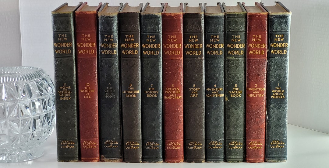 RARE Vintage 1934 the New Wonder World A Library of Knowledge in Eleven ...