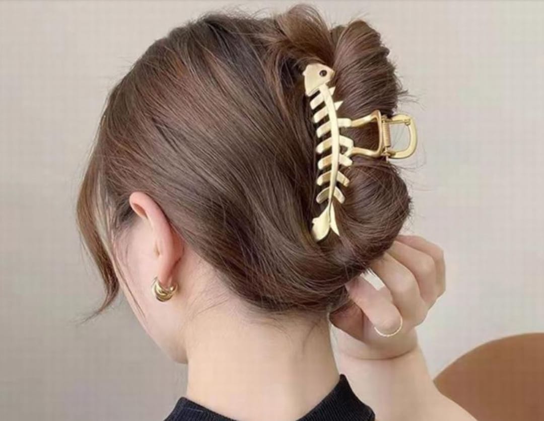 Metal Hair Clip, Hair Clips, Minimalist Hair Claw, Hair Accessories ...