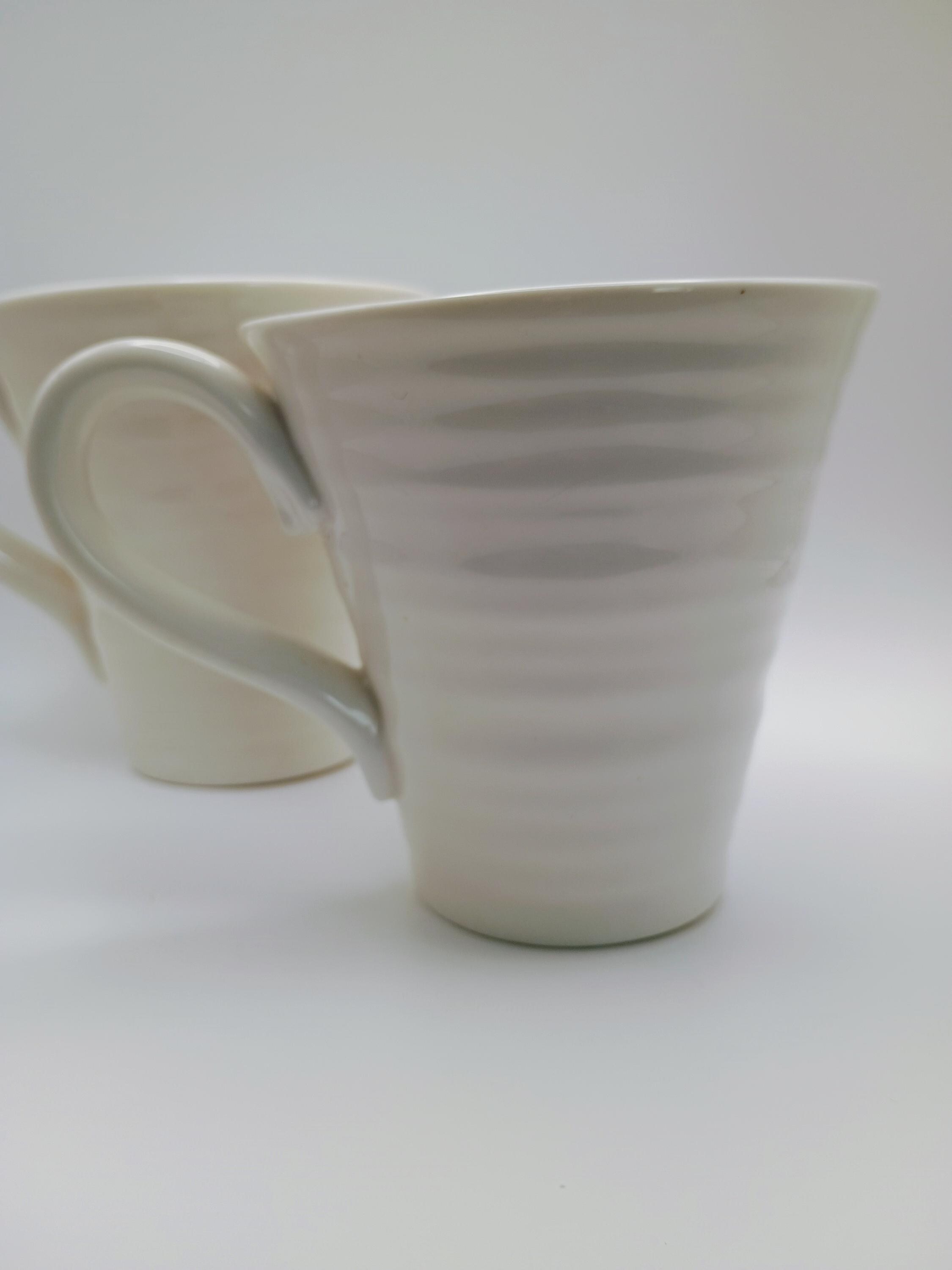 Portmeirion Sophie Conran Collection White Coffee/tea Mug Set - Etsy