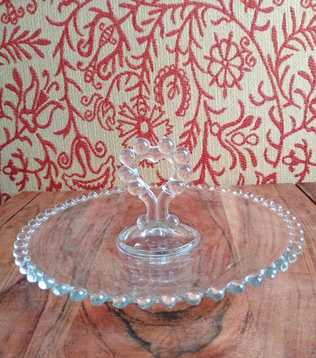 Imperial Glass Candlewick Clear Tidbit Snack Tray - Etsy