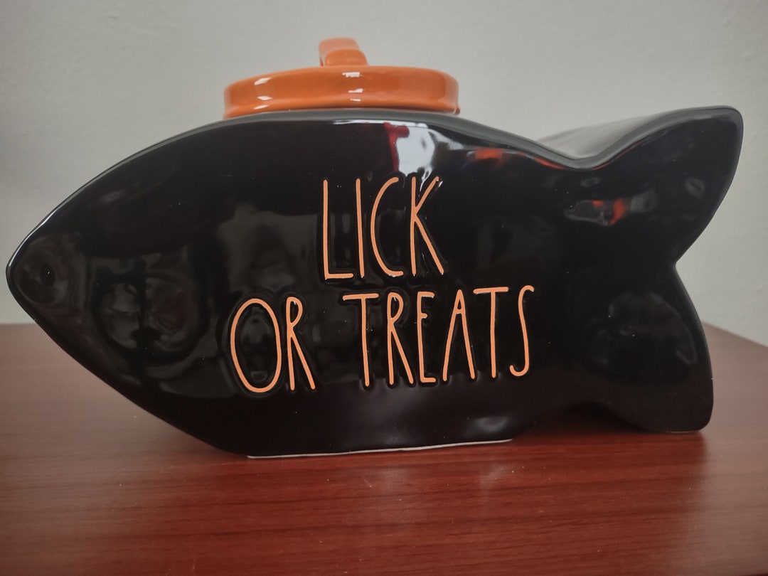 Rae Dunn Lick or Treats Cookie Treat Jar - Etsy