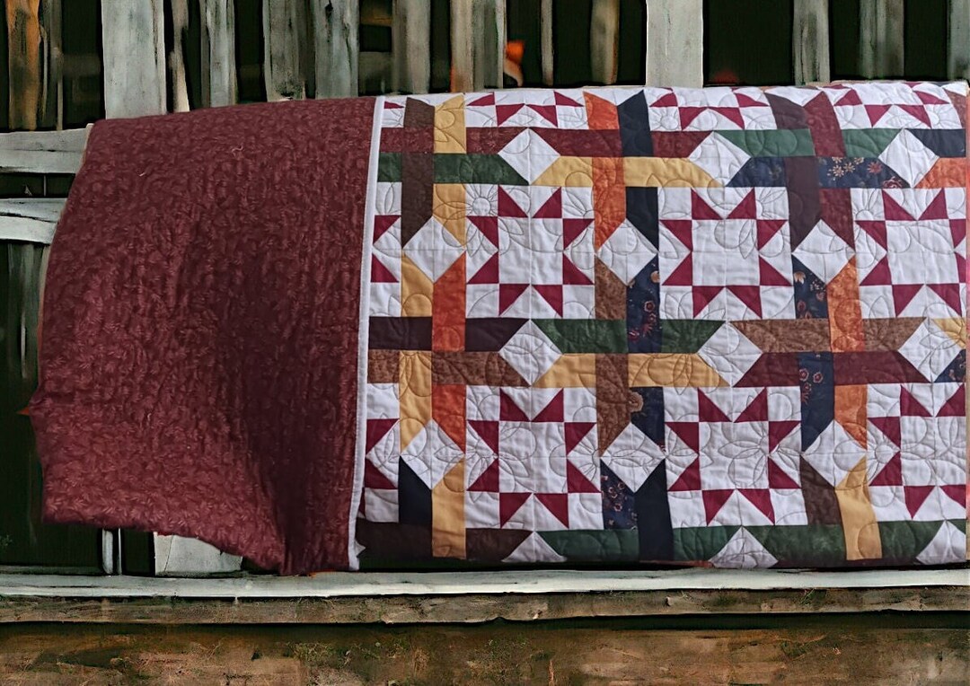 Rustic Farmhouse Quilt for Sale - Etsy