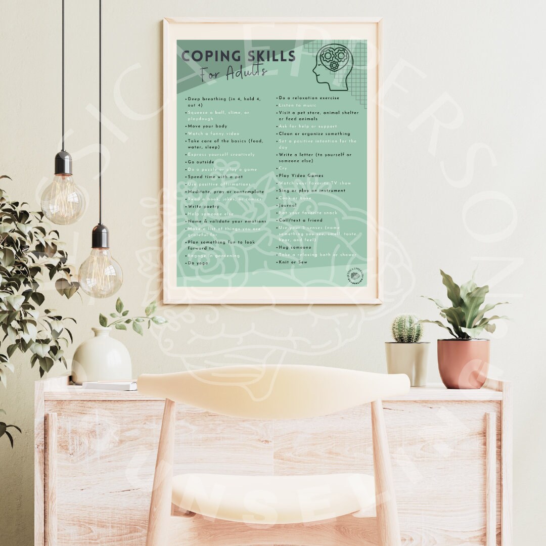 Printable Coping Skills Bundle for Kids, Teens, & Adults - Etsy