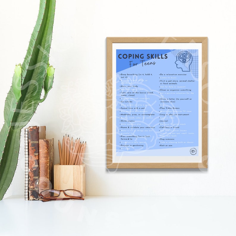 Printable Coping Skills Bundle for Kids, Teens, & Adults - Etsy