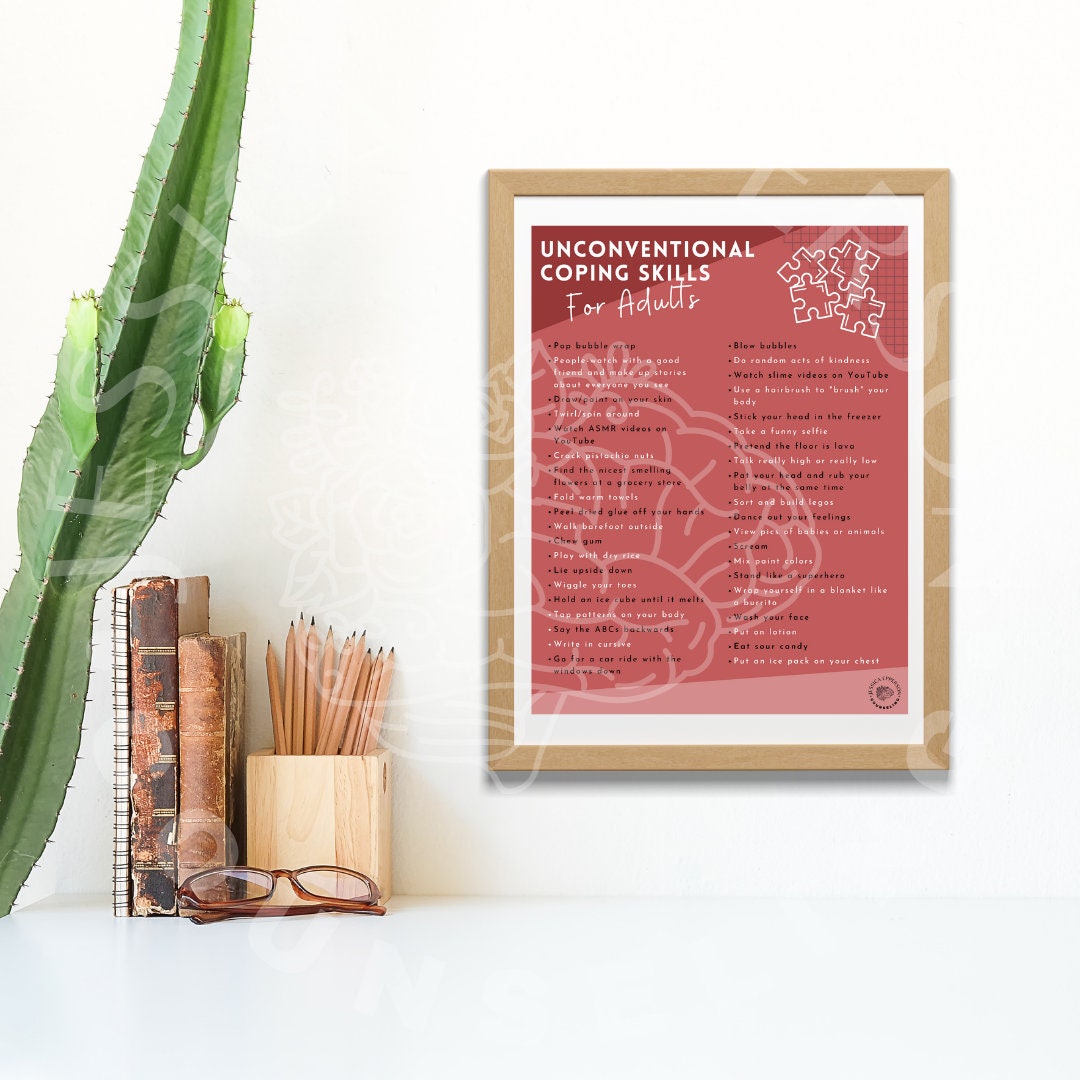 Printable Coping Skills Bundle for Kids, Teens, & Adults - Etsy
