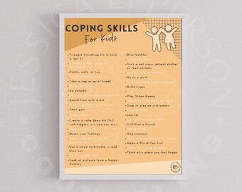 Printable Coping Skills Bundle for Kids Teens & Adults - Etsy