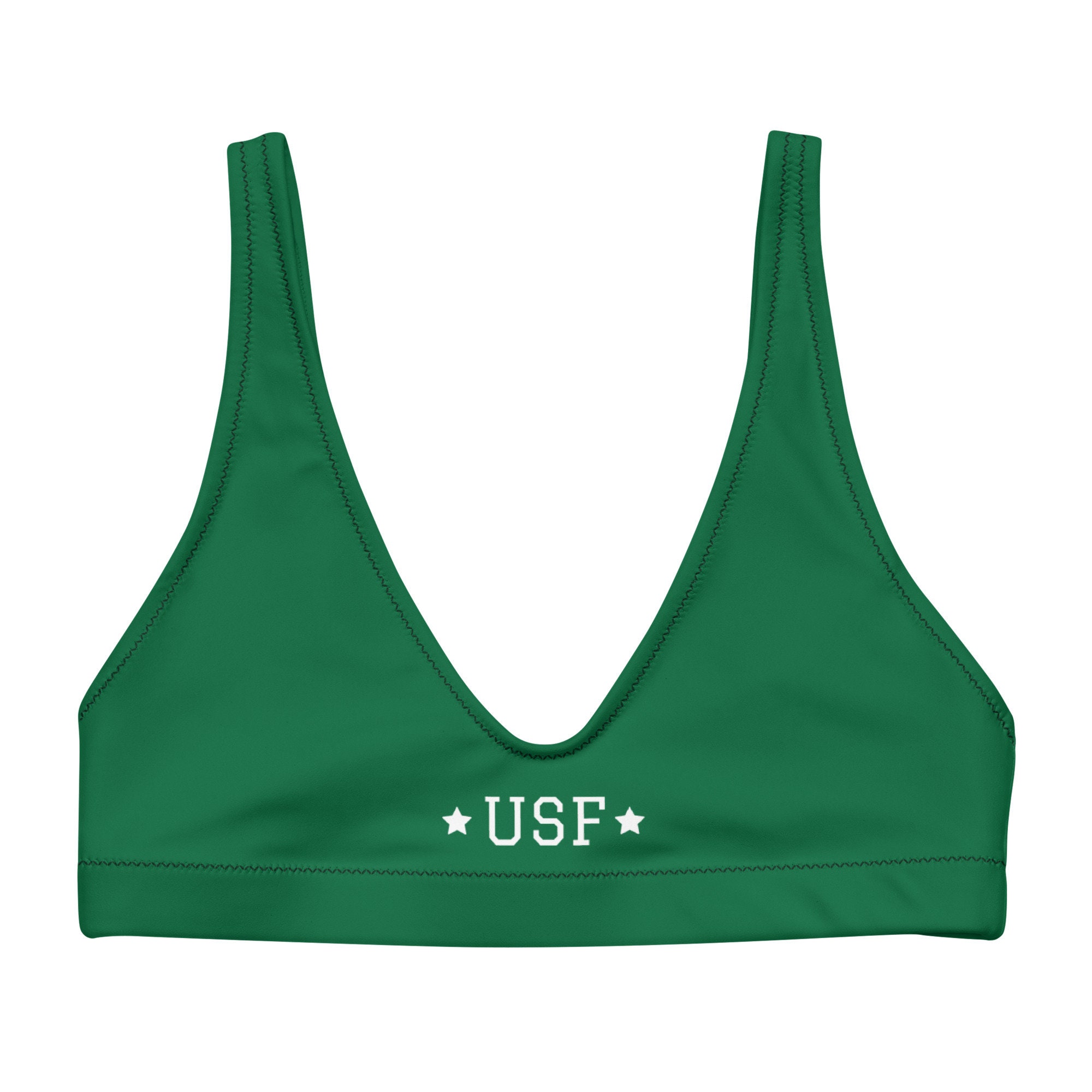USF Star Bra Top | USF Tailgate Crop Top | College Crops Shop - Etsy