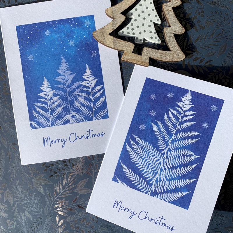 Cyanotype Cards - Etsy UK