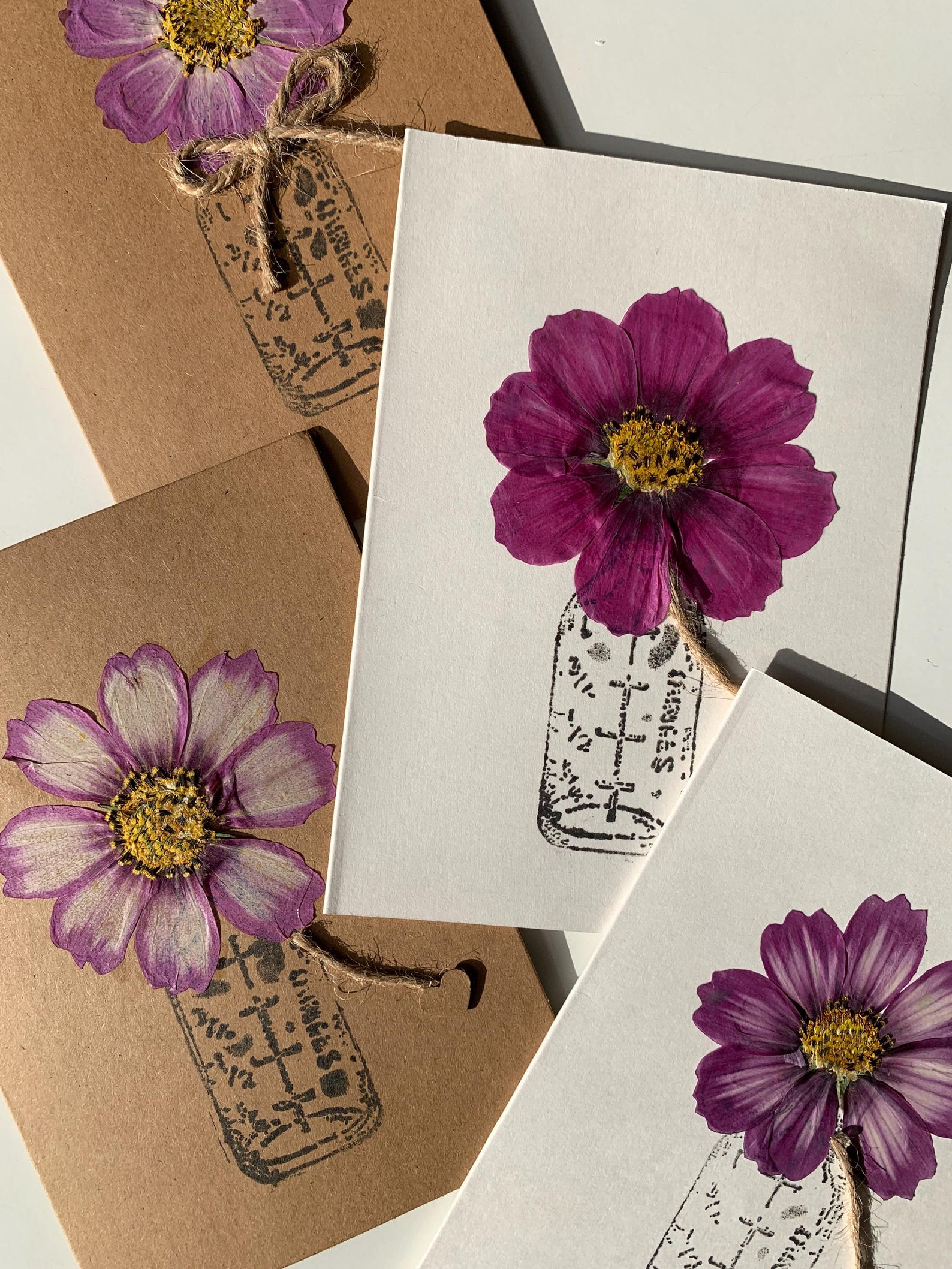 Pressed Flower Card, Real Flowers Cards, Handmade Card, Cards for a ...