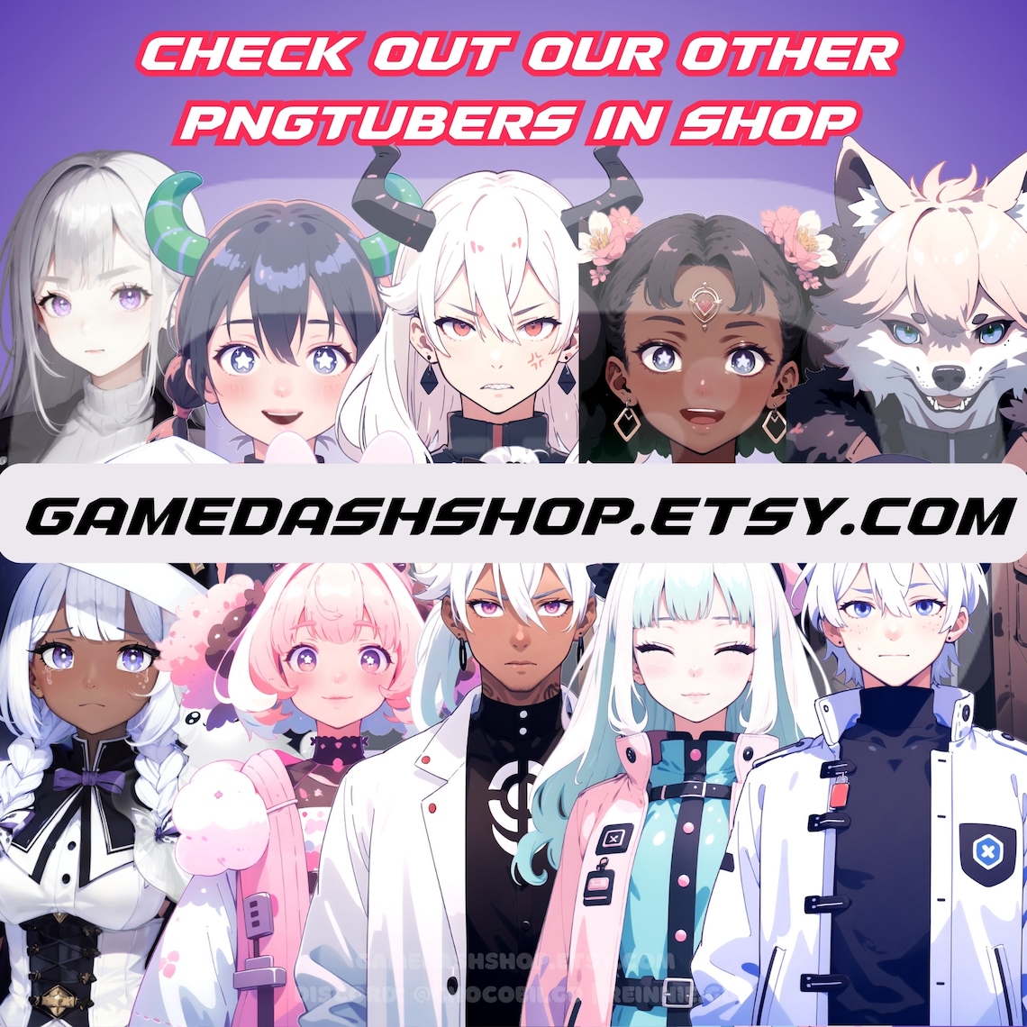 Pngtuber Streamer Kinetic | Vtuber Avatar for Gaming Streaming ...