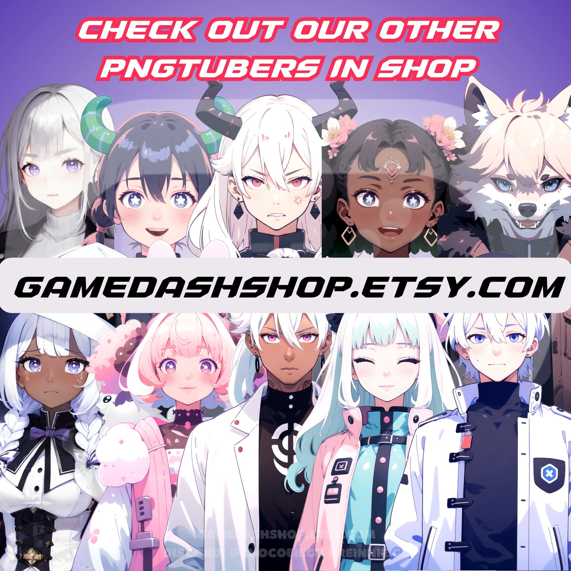 Pngtuber Streamer Kinetic | Vtuber Avatar for Gaming Streaming ...