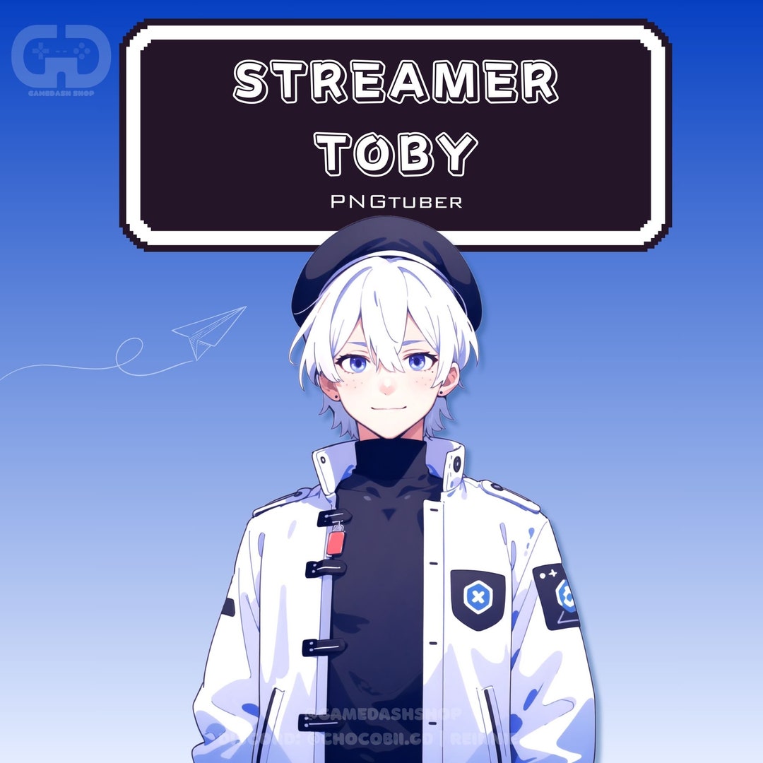 Pngtuber Streamer Toby | Vtuber Avatar for Gaming Streaming | Premade ...