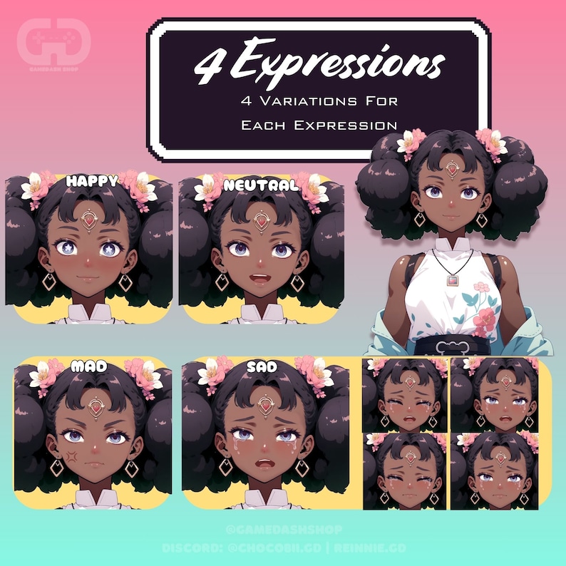 Pngtuber Lady Penelope | Vtuber Avatar for Gaming Streaming | Premade ...