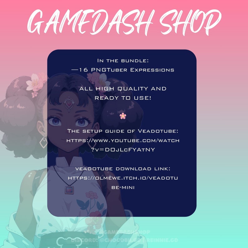 Pngtuber Lady Penelope | Vtuber Avatar for Gaming Streaming | Premade ...