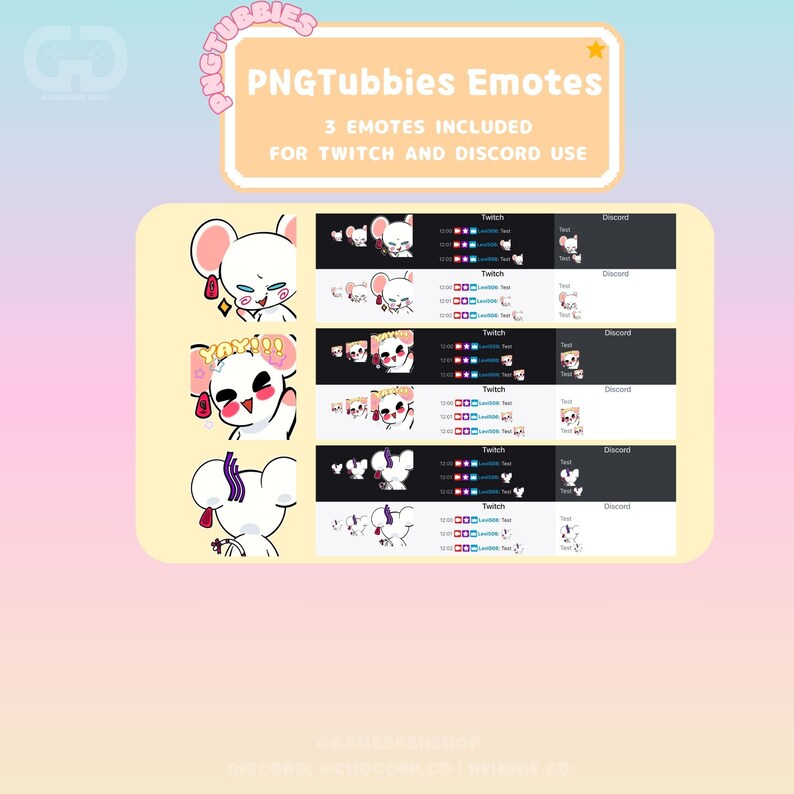 Pngtuber Pinousy WITH EMOTE SET Vtuber Avatar for Gaming Streaming ...