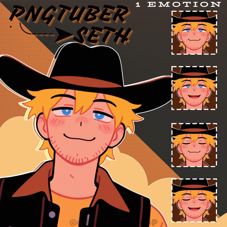 Seth Pngtuber Avatar – Premade Streaming Character for Twitch & Discord ...