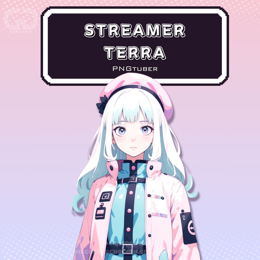 Pngtuber Streamer Terra | Vtuber Avatar for Gaming Streaming | Premade ...