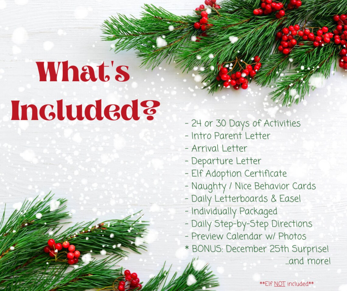 Elf Kit Elf Props Elf Accessories Kids Christmas Shelf - Etsy