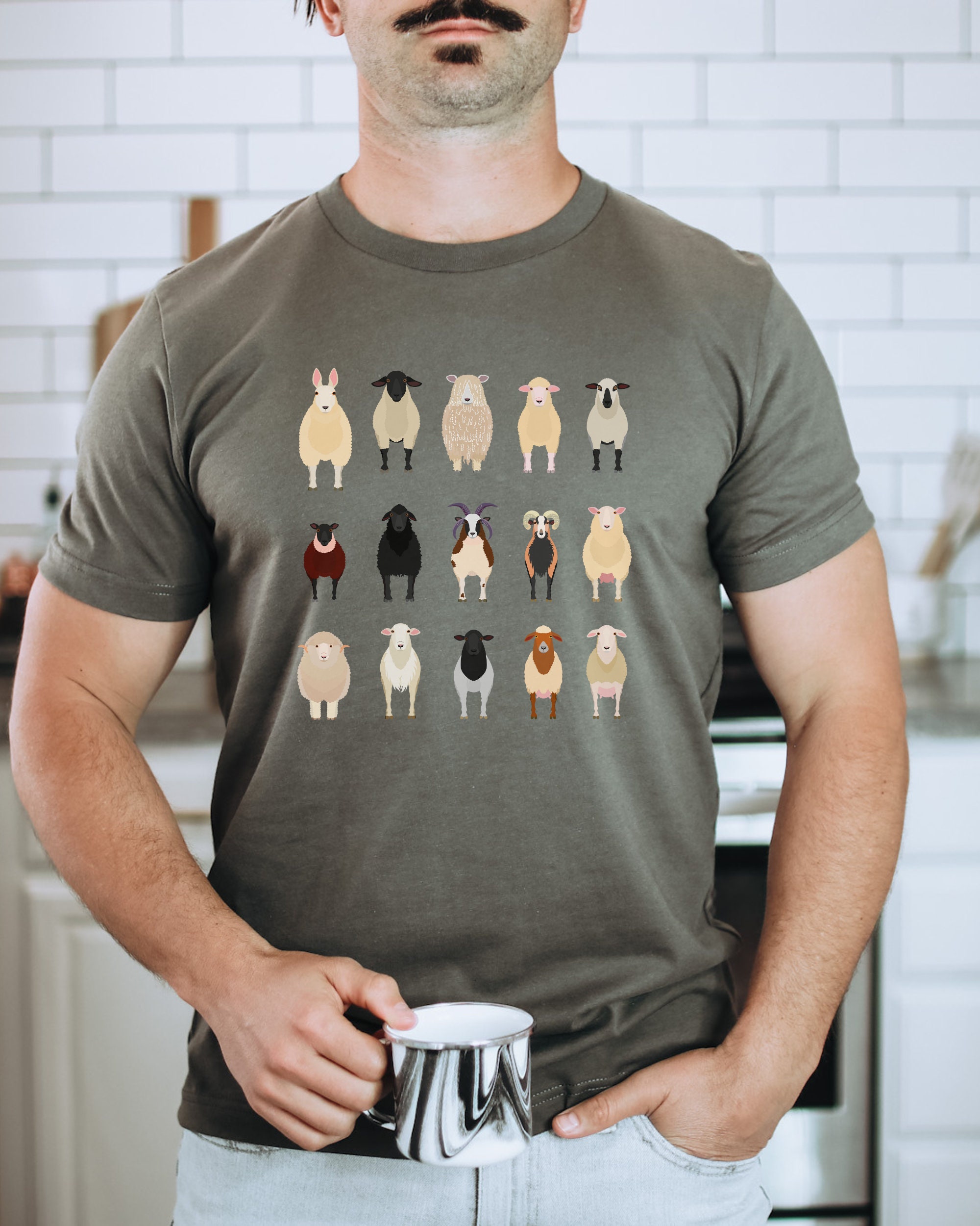 Sheep Shirt Sheep Tshirt Gift for Sheep Lover Women Sheep Top Sheep ...