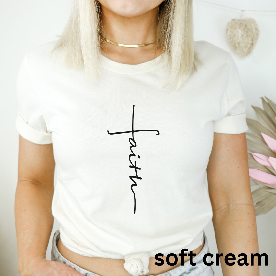 Faith Cross Shirt, Faith Tee, Faith Shirt, Faith Minimalist Tee Shirt ...