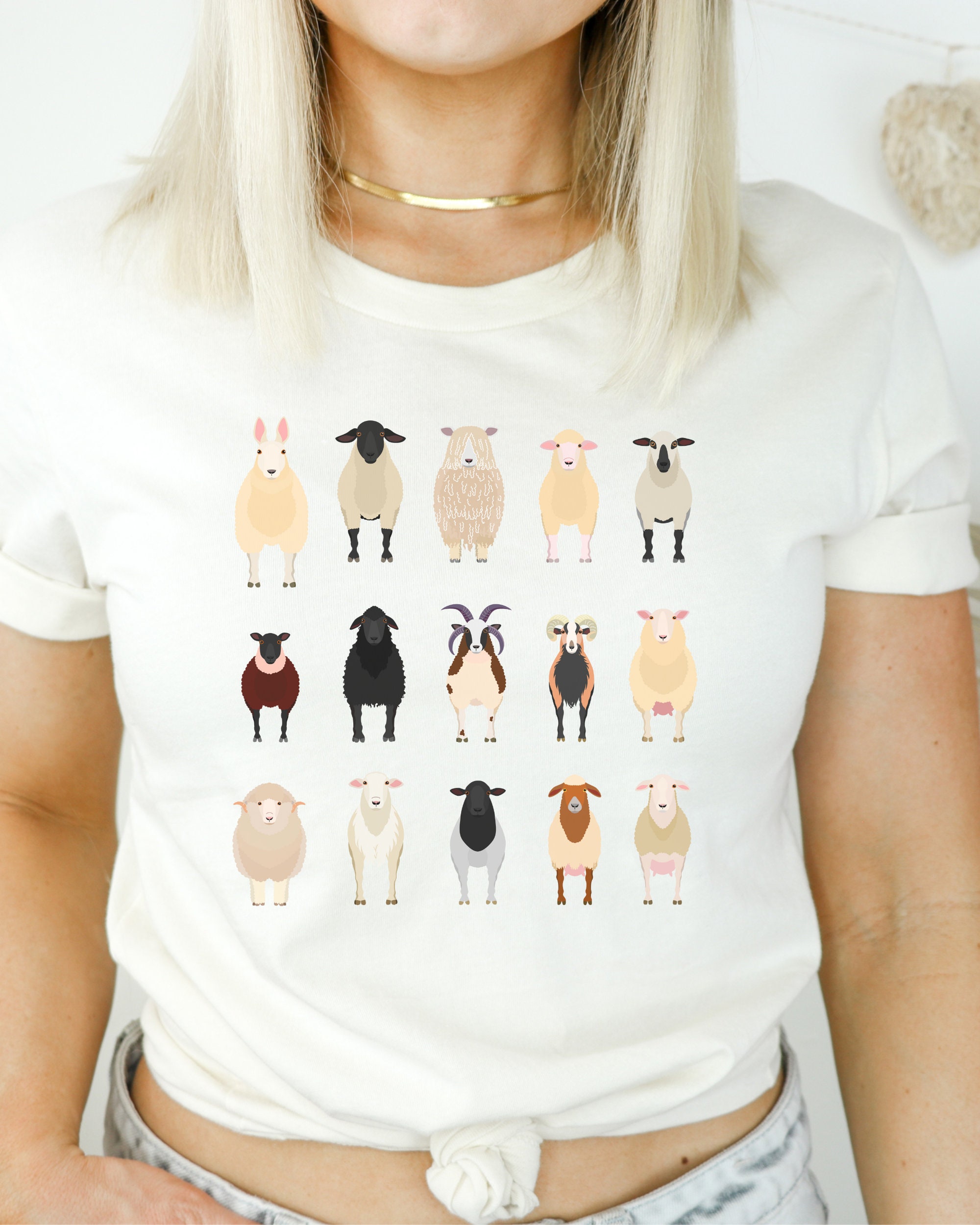 Sheep Shirt Sheep Tshirt Gift for Sheep Lover Women Sheep Top Sheep ...