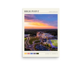 High Point Modern Wall Art Poster Print #8 - 12x16, High Point Photo ...