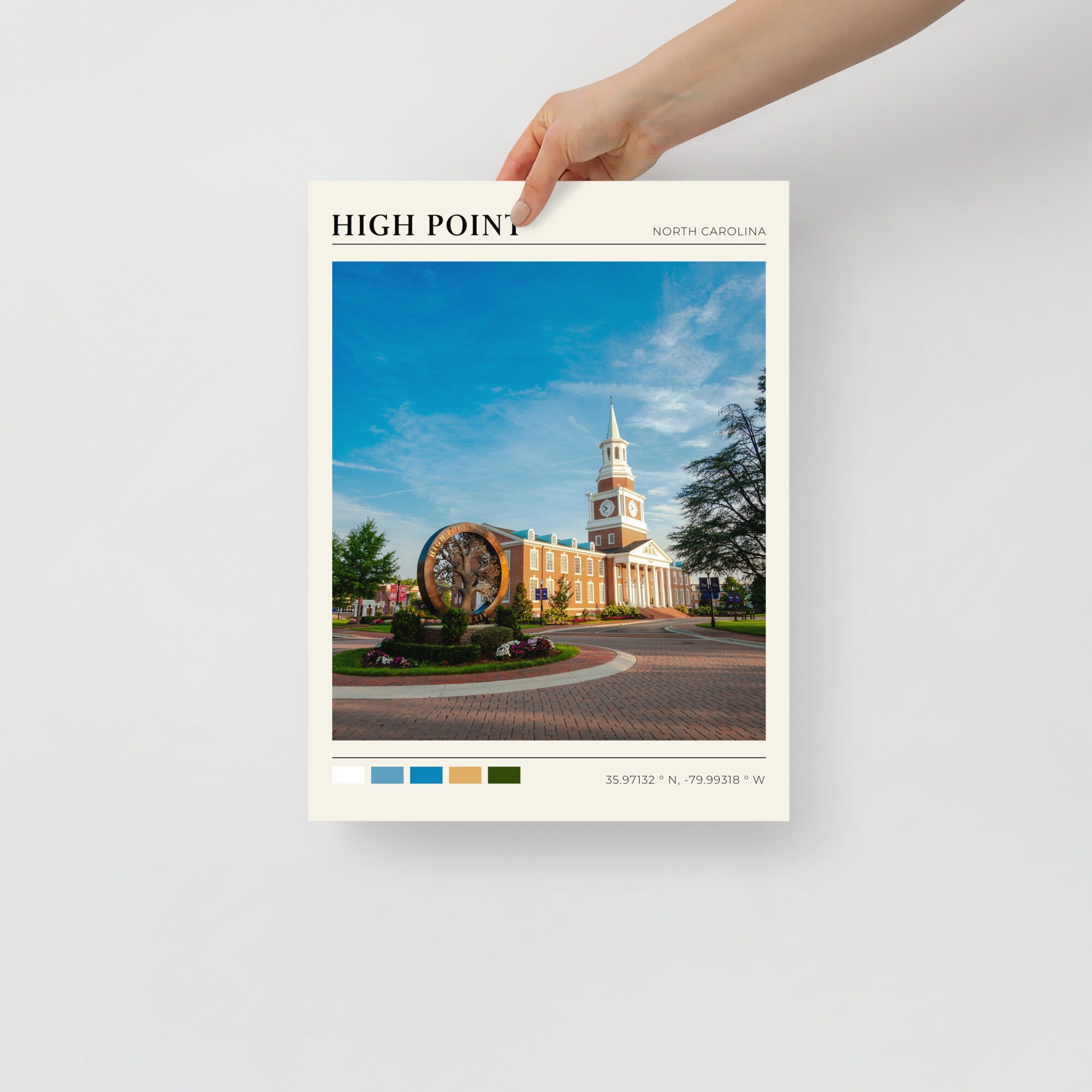 High Point Modern Wall Art Poster Print #8 - 12x16, High Point Photo ...