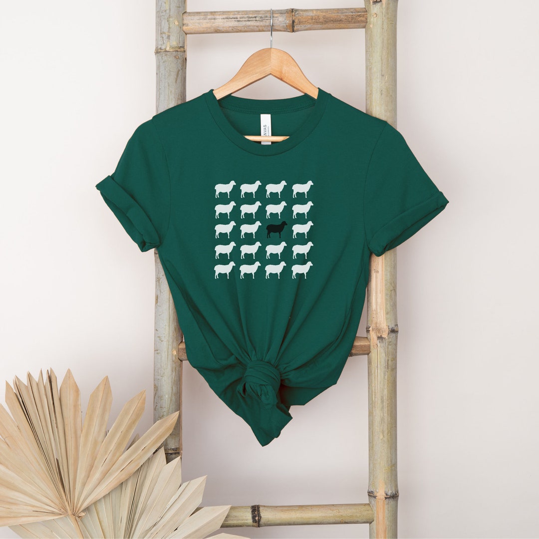 Black Sheep T-shirt, Black Sheep of the Family T-shirt, Sheep Lover T ...
