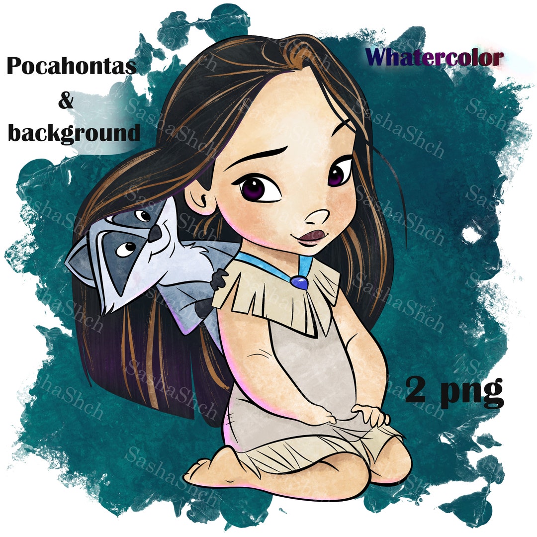 Whatercolor, Pocahontas Sublimation,princess Sublimation, Princess Png ...