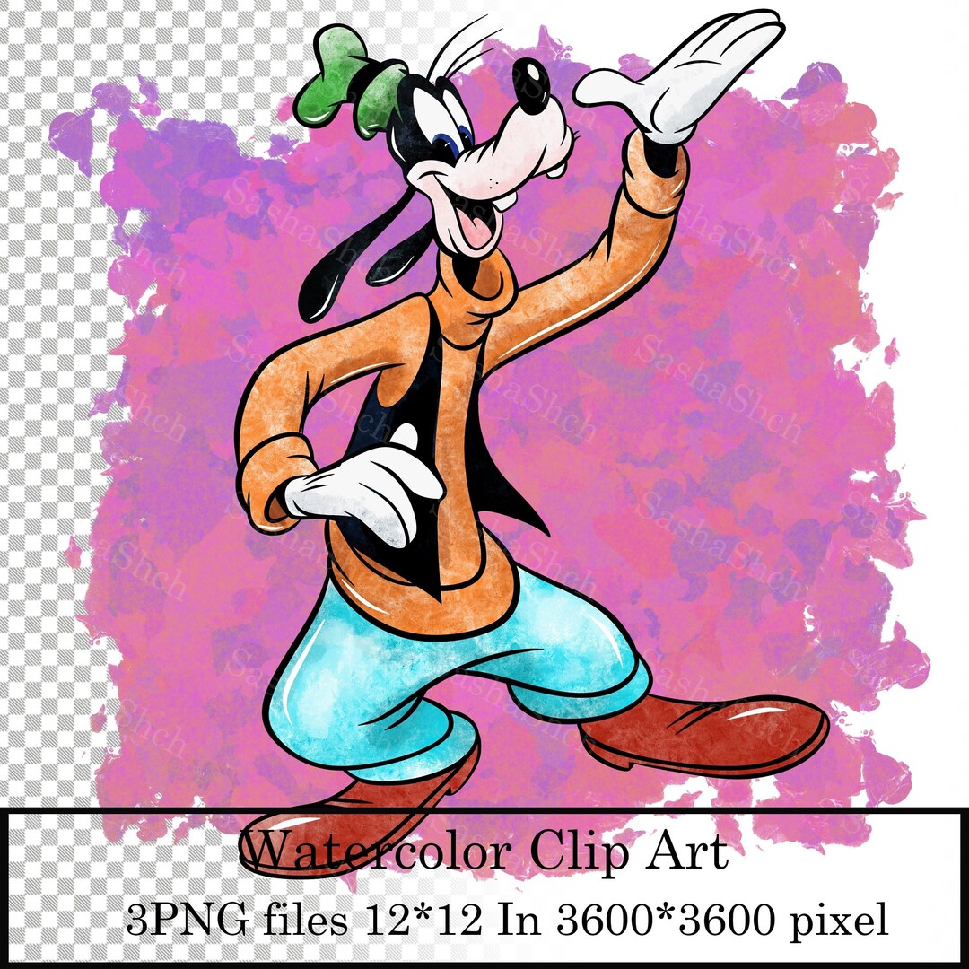 Goofy Clipart,goofy Png,digital Product,color Illustrations,clipart ...