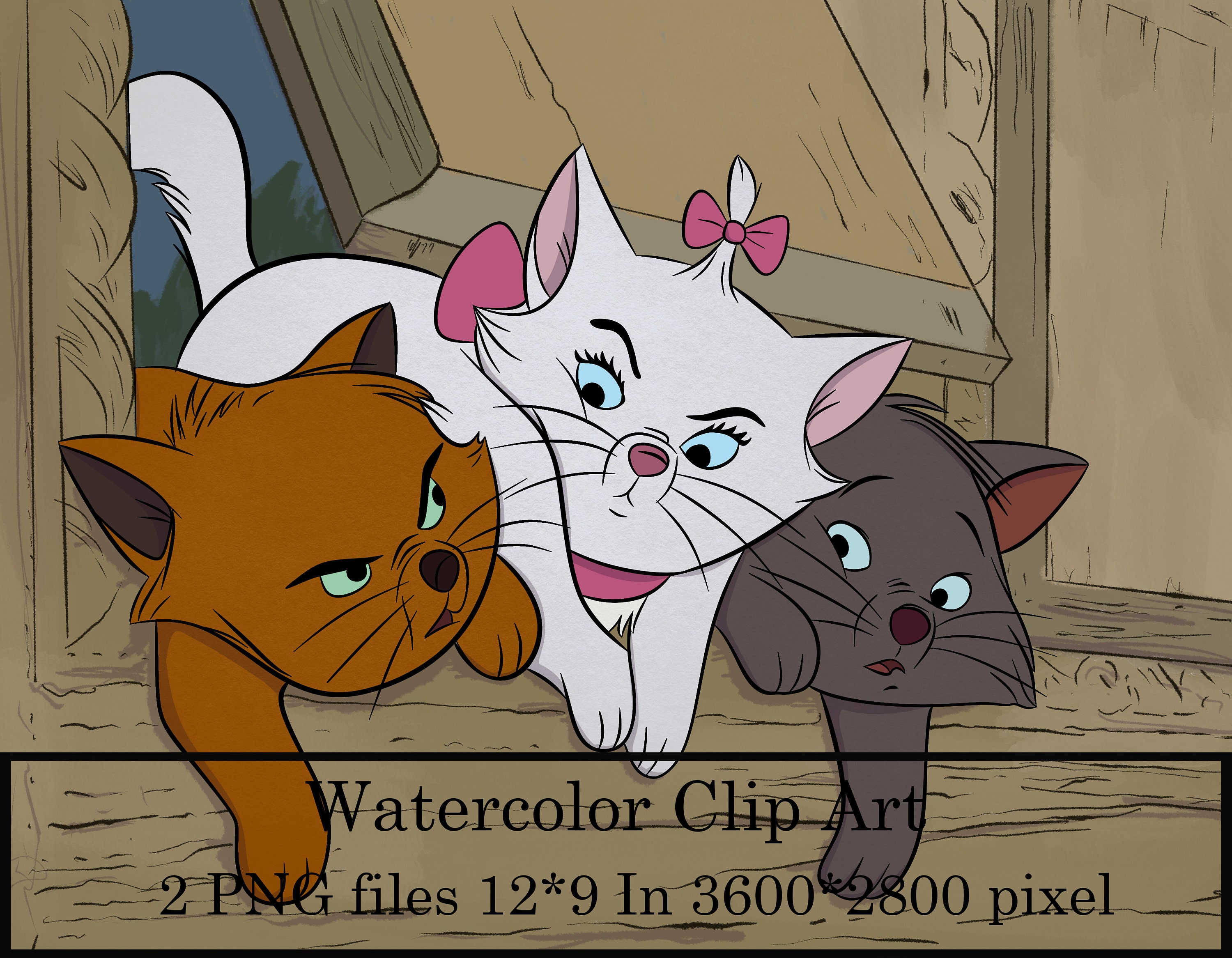 The Aristocats Png, Cats Aristocrats Png, Kitty Marie Png, Cats Fairy ...