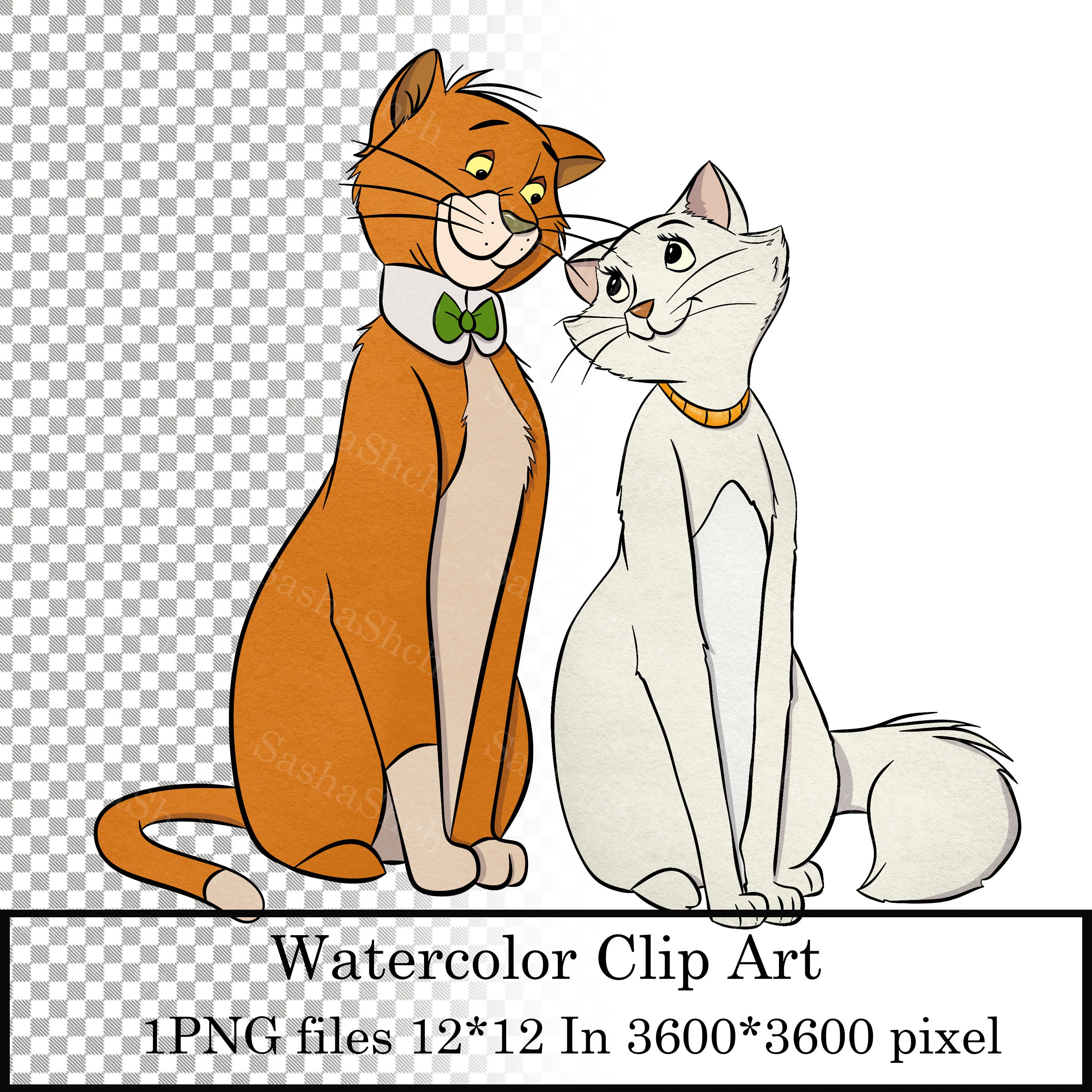 The Aristocats Png, Cats Aristocrats Png, Duchess and Thomas Png, Cats ...