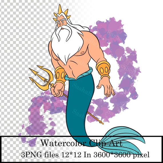King Triton Little Mermaid