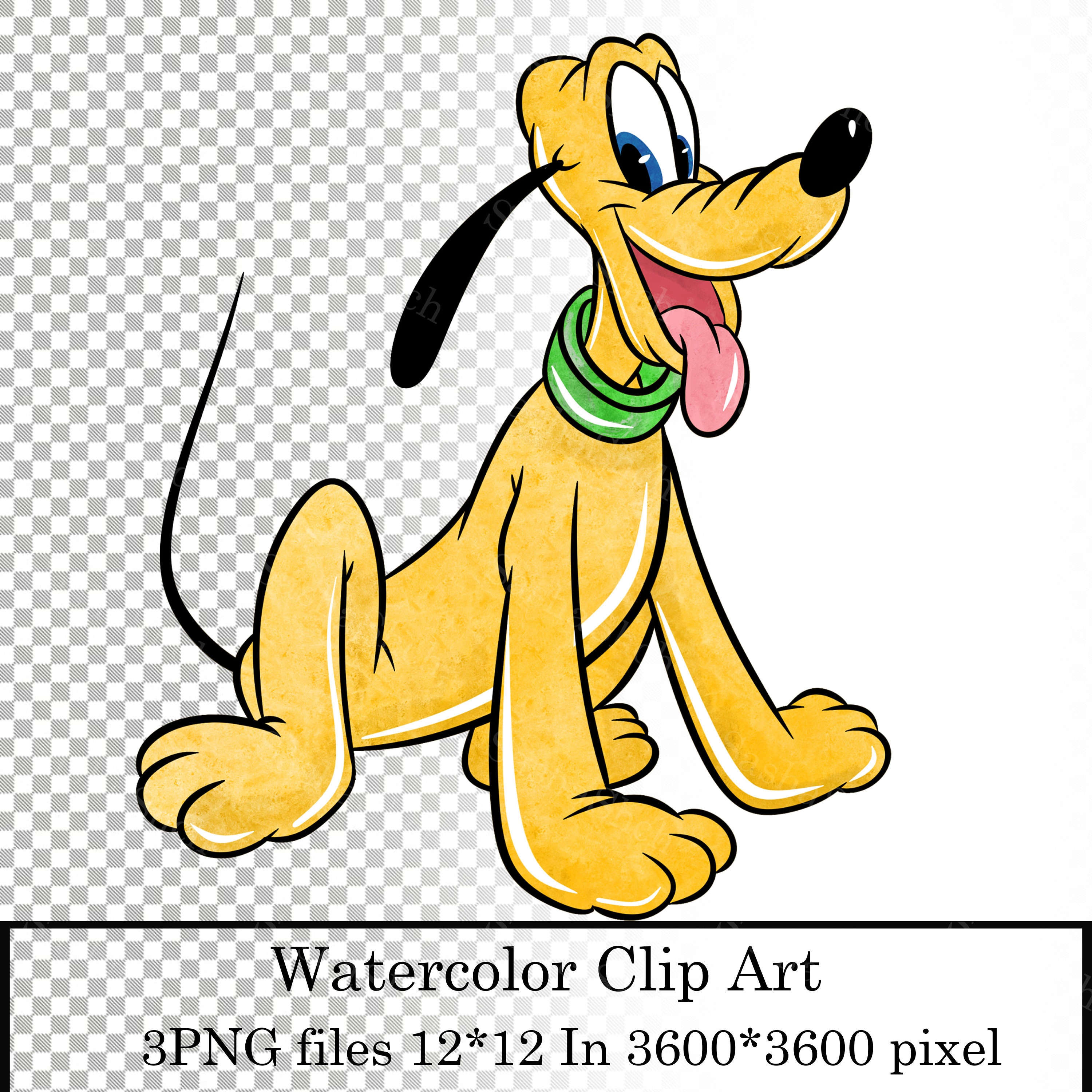 Pluto Clipart, Pluto PNG ,digital Product ,color Illustrations ...