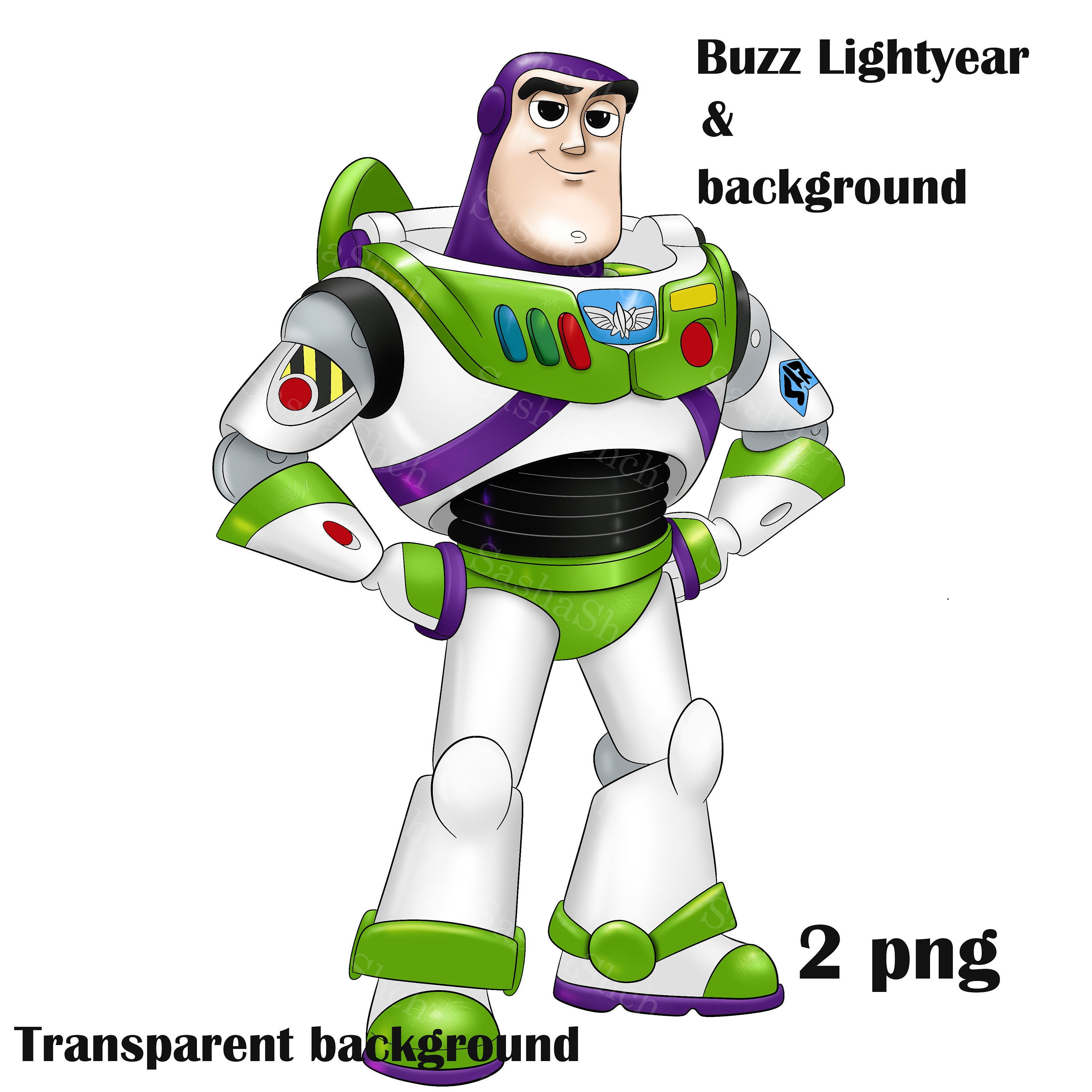 Buzz Lightyear PNG, Digital Product, Color Illustrations, Buzz ...