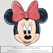 Minnie Mouse Head, Minnie Mouse Clipart, Minnie Mouse Watercolor ...