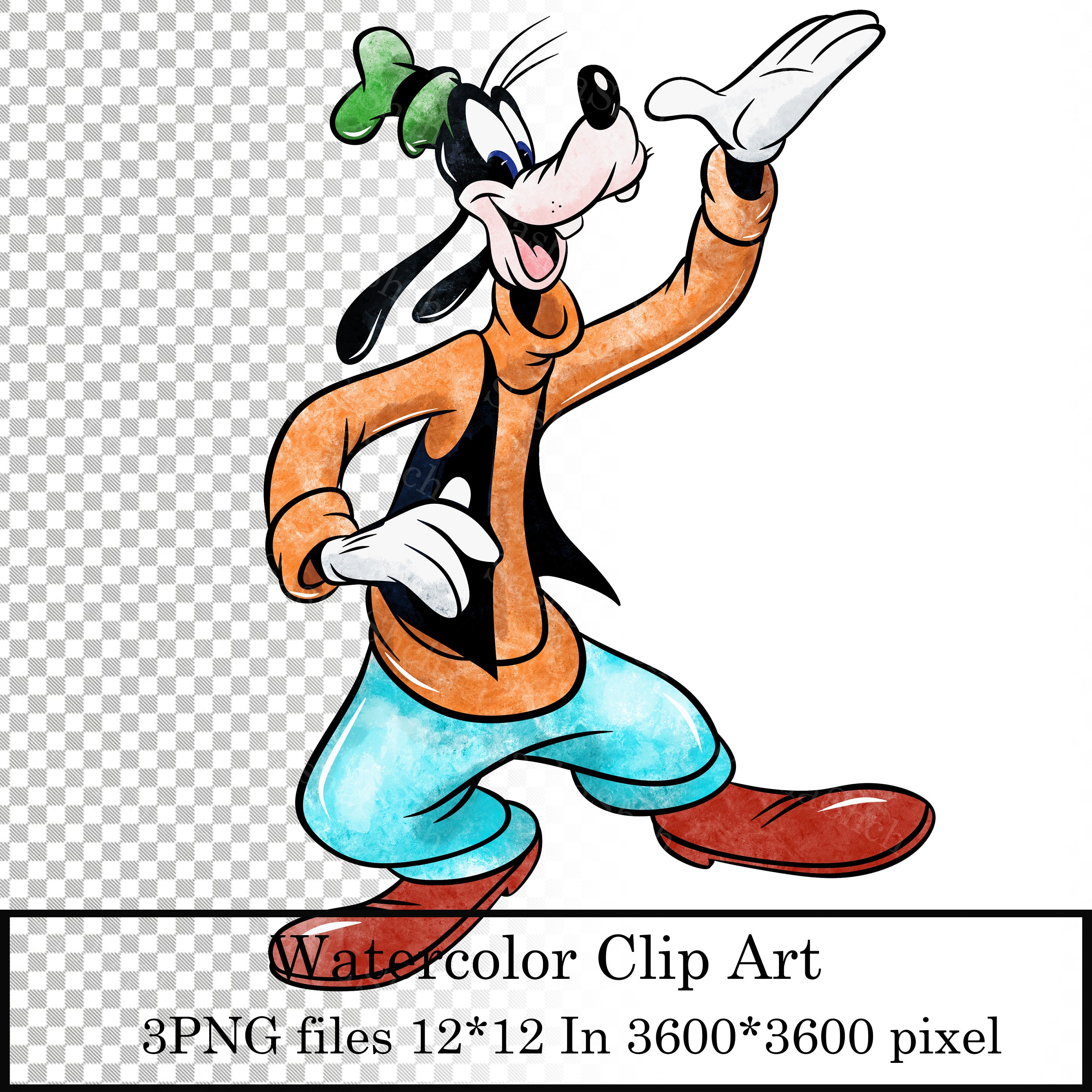 Goofy Clipart,goofy Png,digital Product,color Illustrations,clipart ...