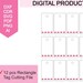 RECTANGLE TAG Design Cricut File Digital Download Laser - Etsy