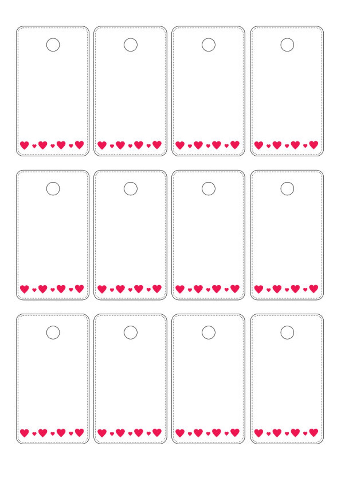 RECTANGLE TAG Design Cricut File Digital Download Laser - Etsy