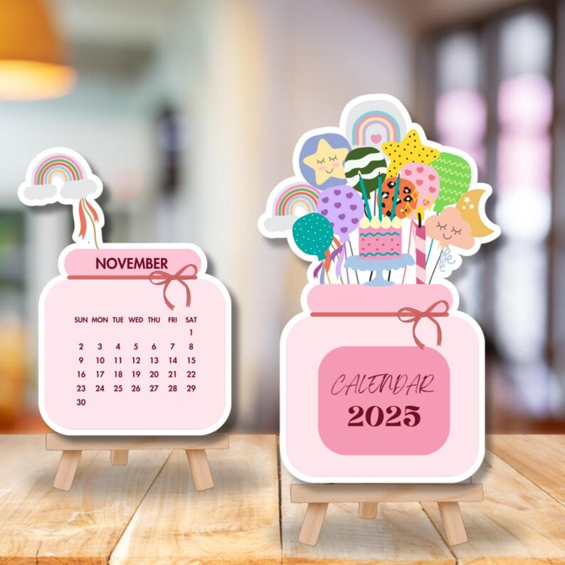 Celebration Desk Calendar, Celebration Calendar 2025, Calendar Template ...