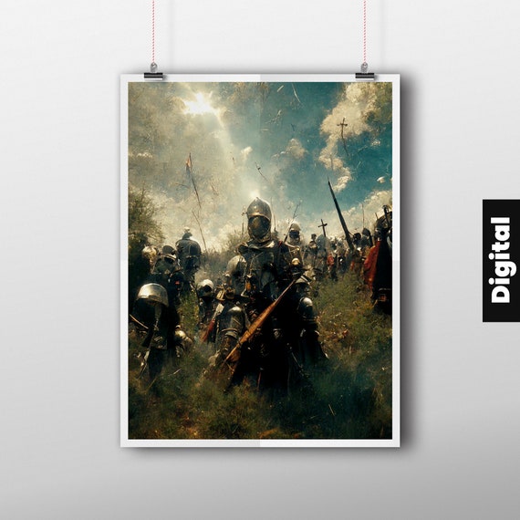 Medieval Battle Stand off by Alexi Isles Digital Printable - Etsy