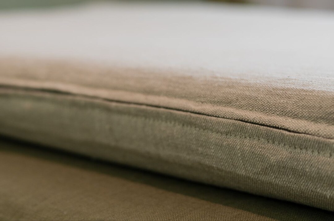 Medium Weight 100% PURE Natural Linen Mattress Cover Eco-friendly Case ...