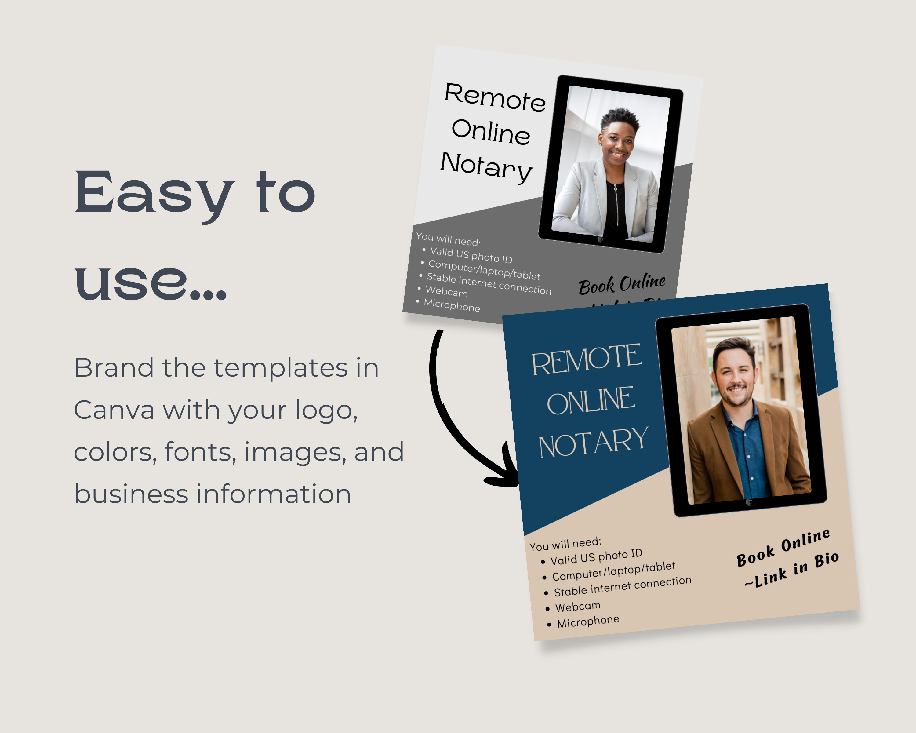 25 Remote Online Notary Templates for Instagram RON Notary Social Media ...