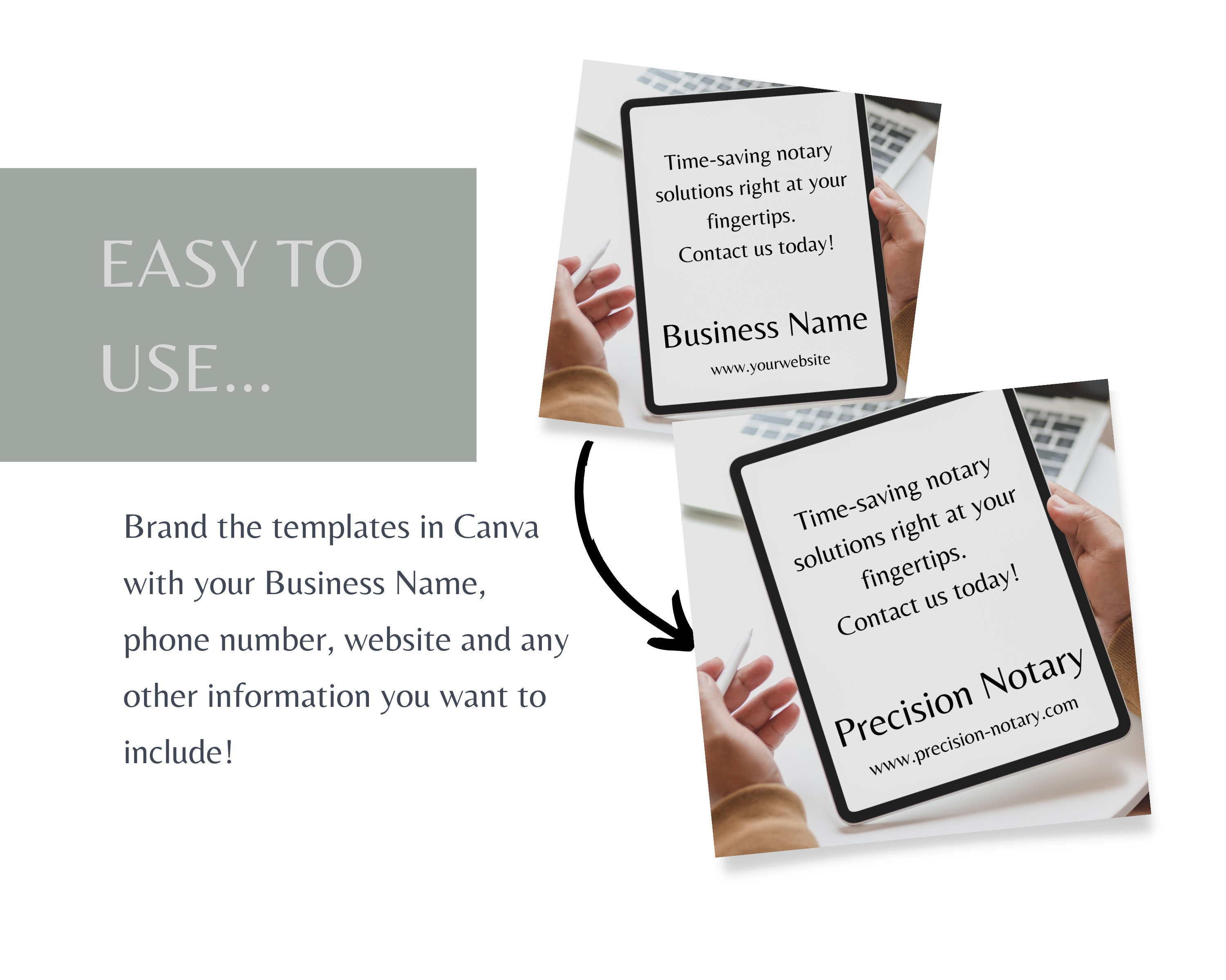 15 Notary Post Templates for Instagram | Mobile Notary Social Media ...