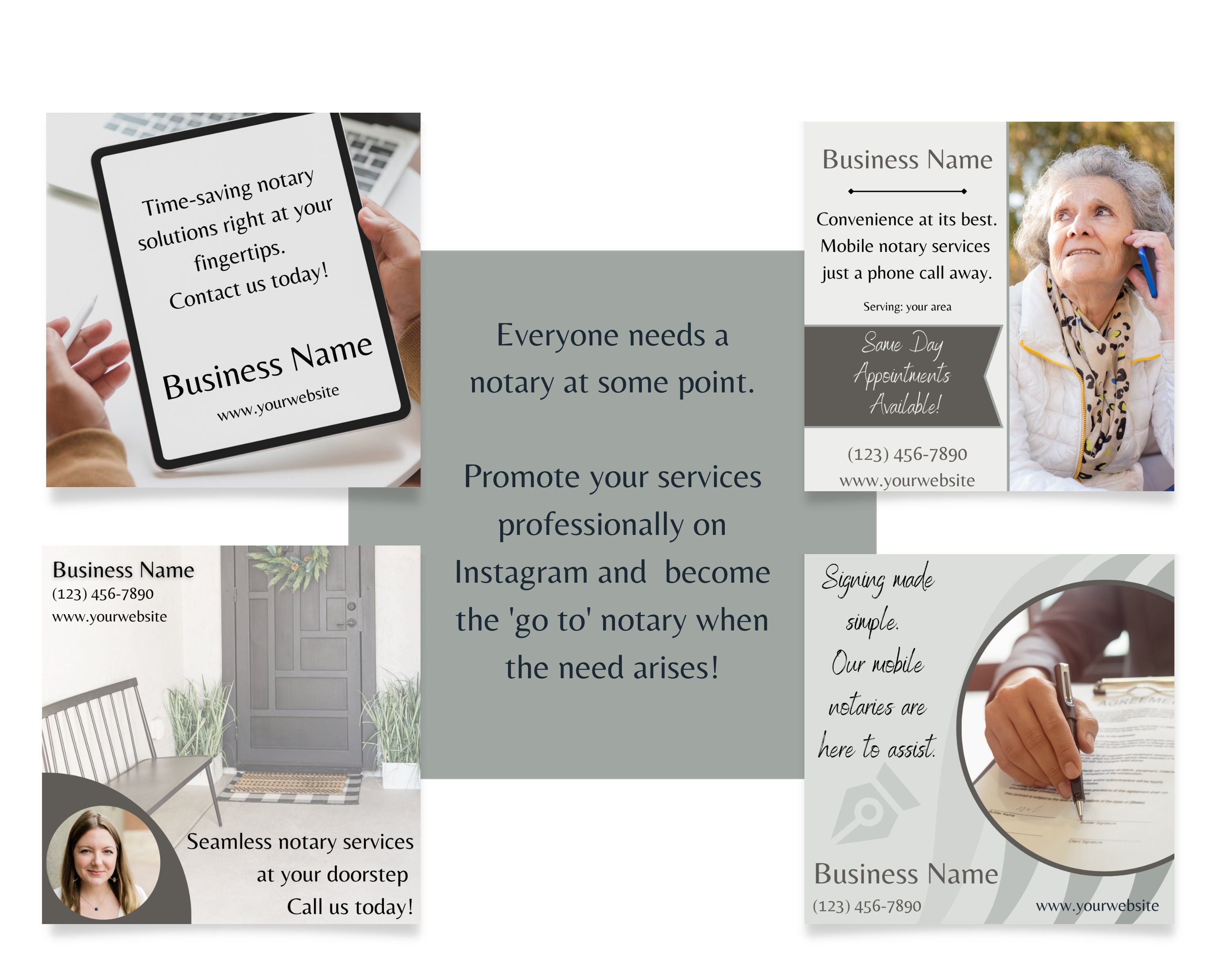 15 Notary Post Templates for Instagram | Mobile Notary Social Media ...
