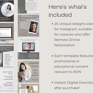 25 Remote Online Notary Templates for Instagram | RON Notary Social ...