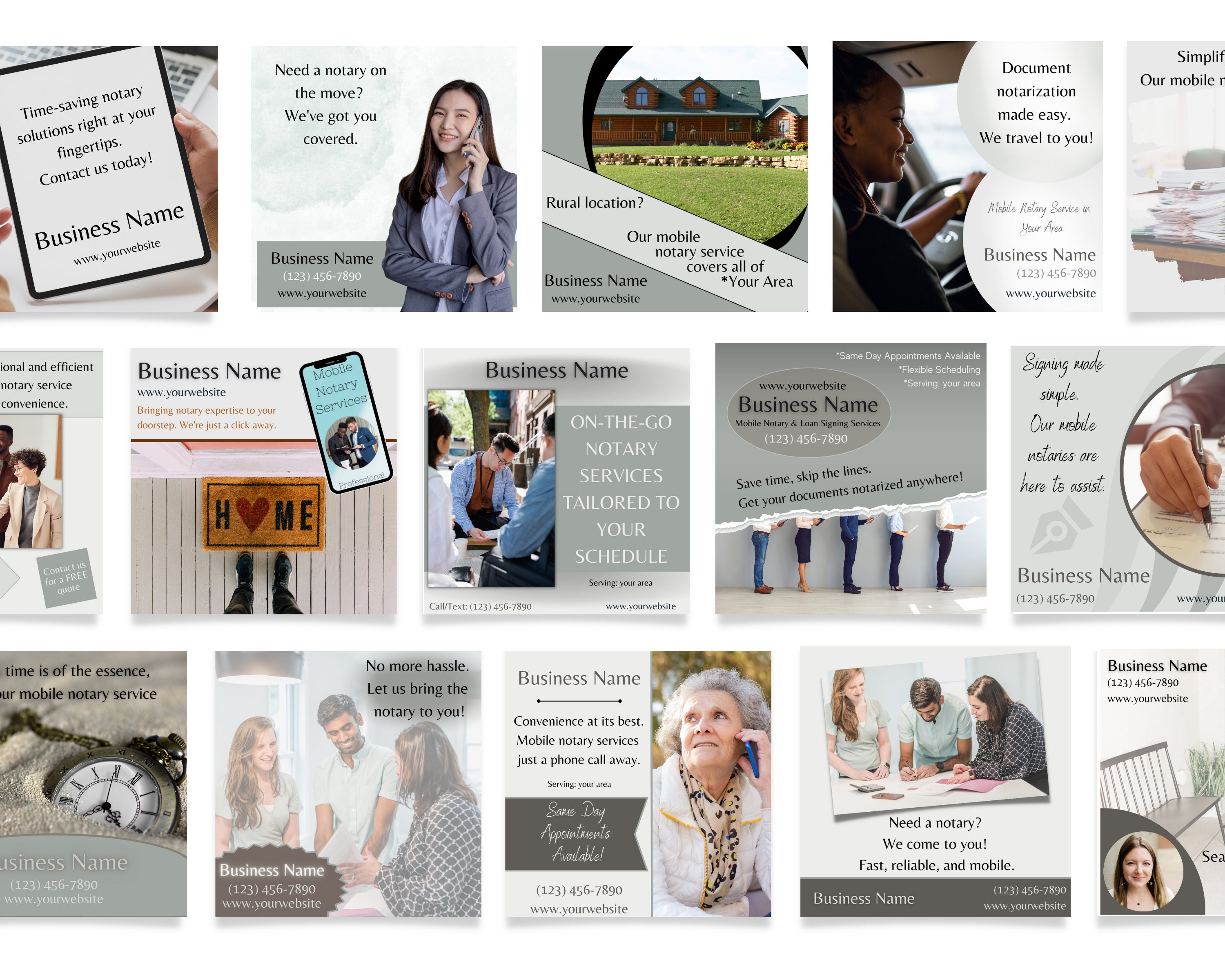 15 Notary Post Templates for Instagram | Mobile Notary Social Media ...