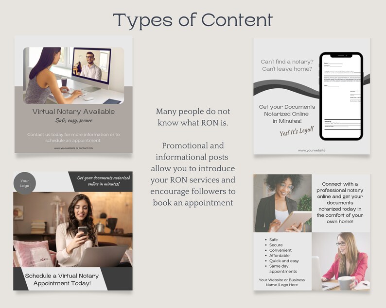 25 Remote Online Notary Templates for Facebook | RON Notary Social ...