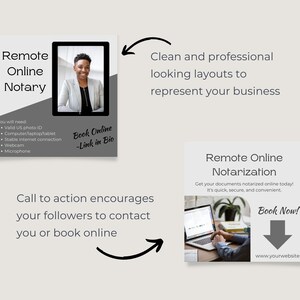 25 Remote Online Notary Templates for Instagram | RON Notary Social ...